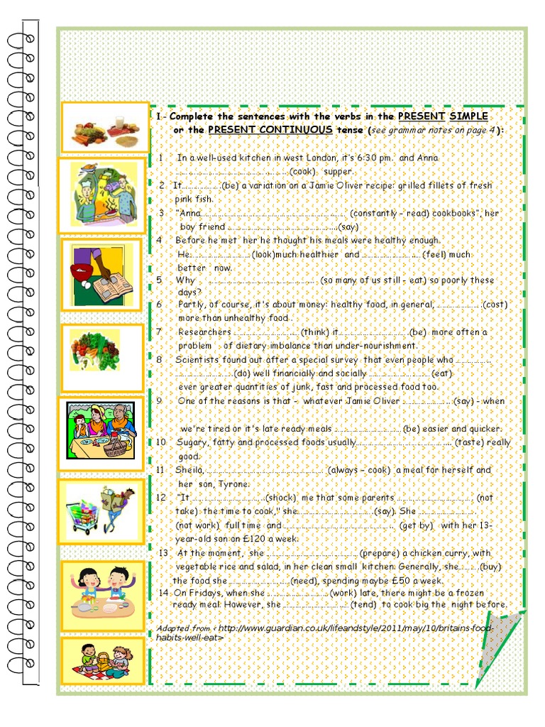 Present Simple X Present Continuous | PDF | Grammatical Conjugation ...