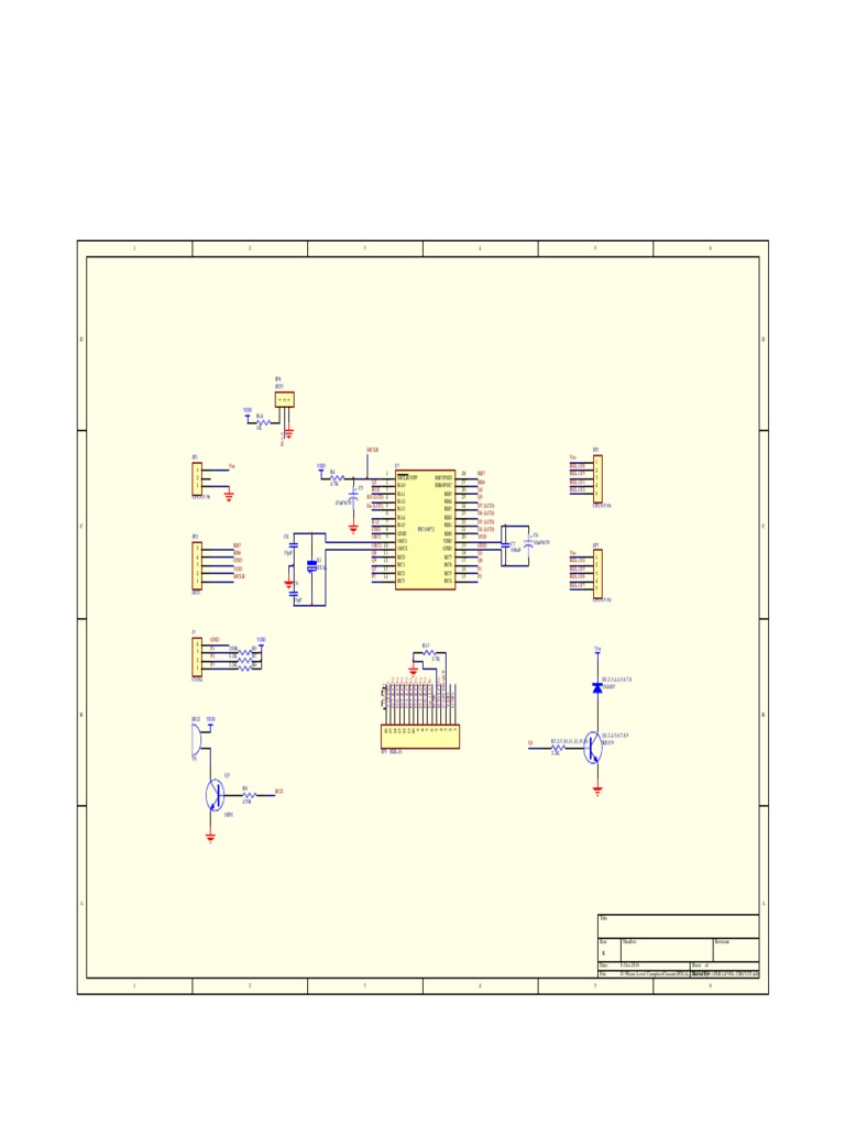 UChip PIC16F72 Based Relay TIMER Board Circuit | PDF