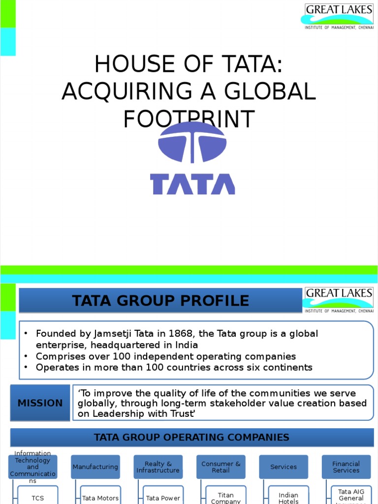 Tata Group | PDF | Mergers And Acquisitions | Ford Motor Company
