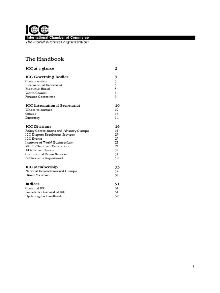 ICC Handbook | Download Free PDF | Government | Arbitration