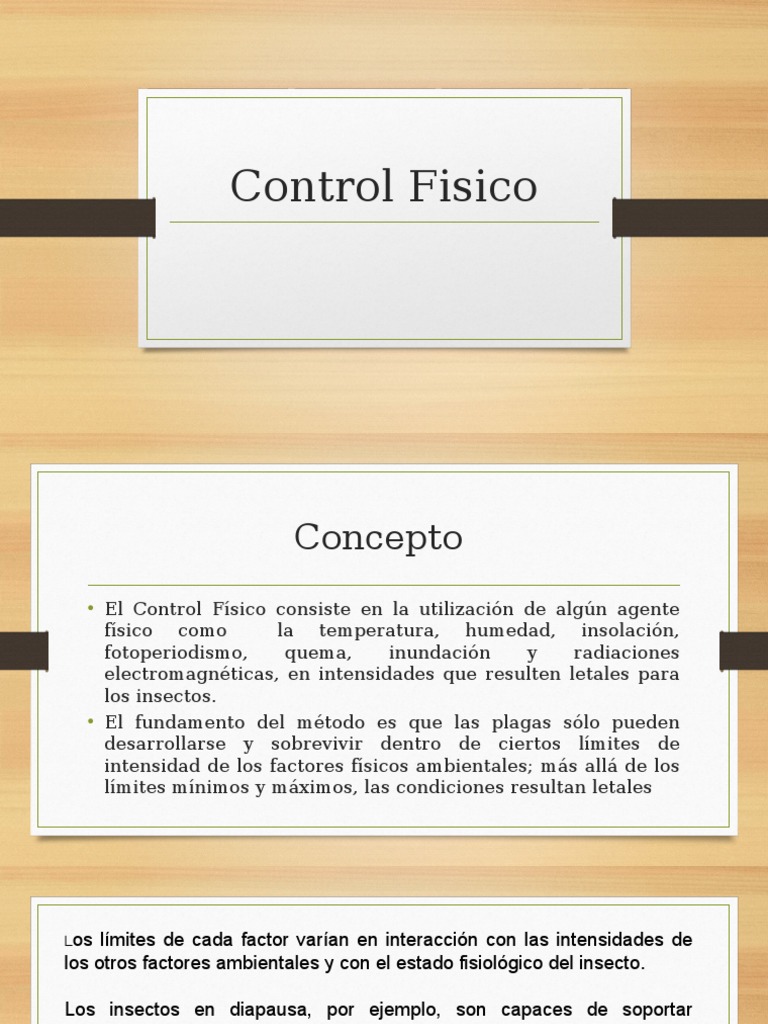 Control Fisico | PDF | Insectos | Plaga (organismo)