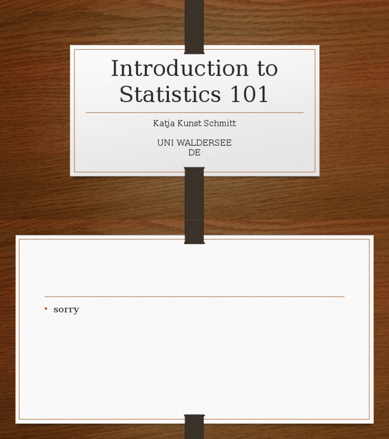 Statistics 101: A Beginner's Guide | PDF
