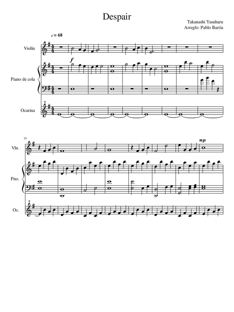 Despair Violin-Piano | PDF