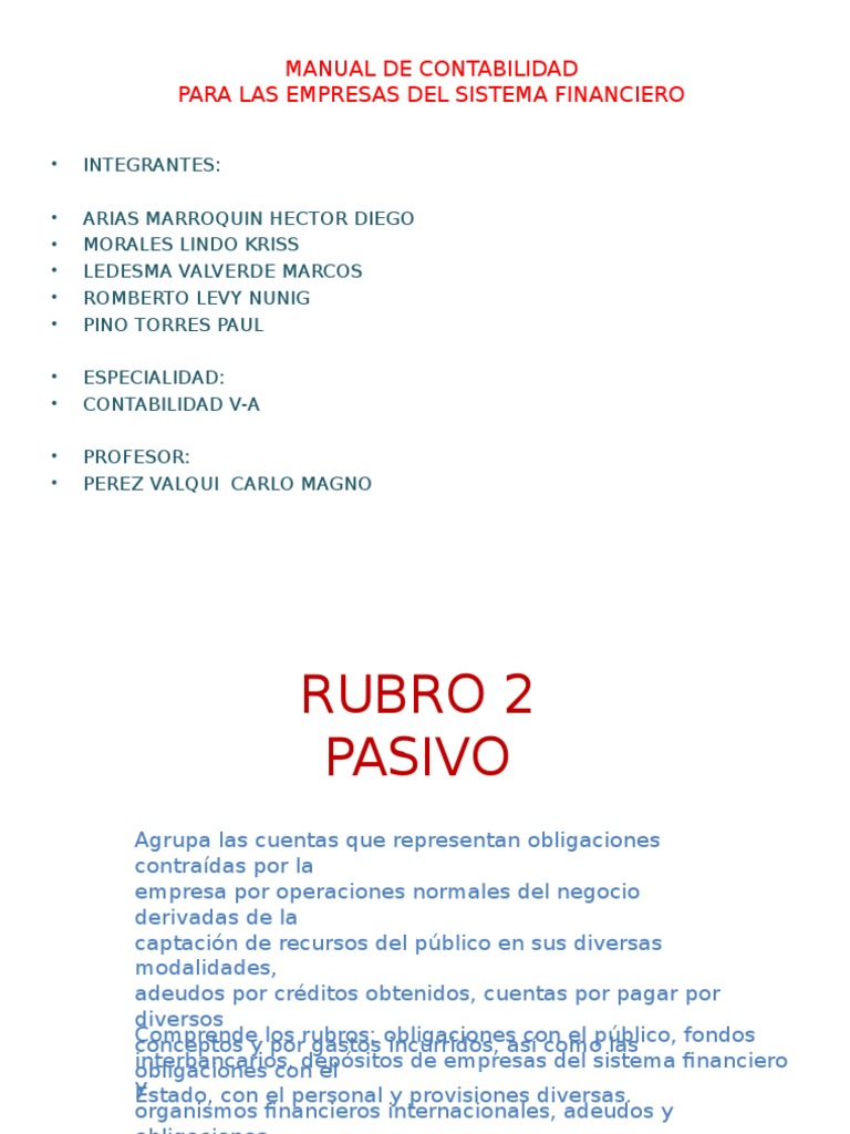 PCF Pasivo | PDF | Cheque | Bancos