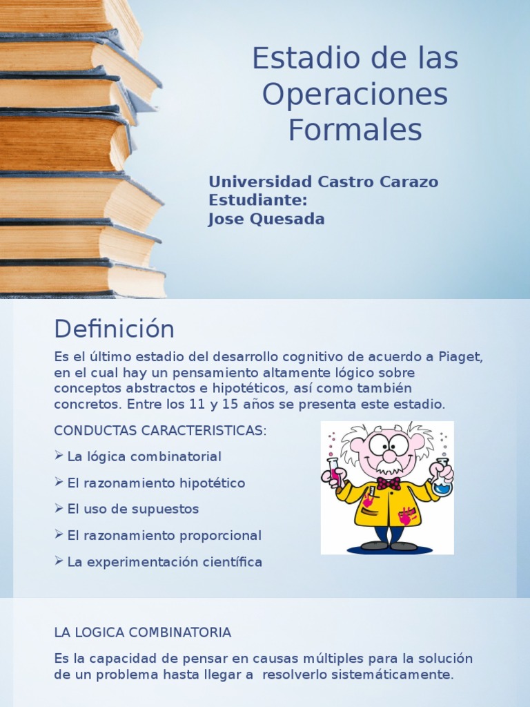 Exposicion Estadio de Las Operaciones Formales | PDF | Epistemología ...
