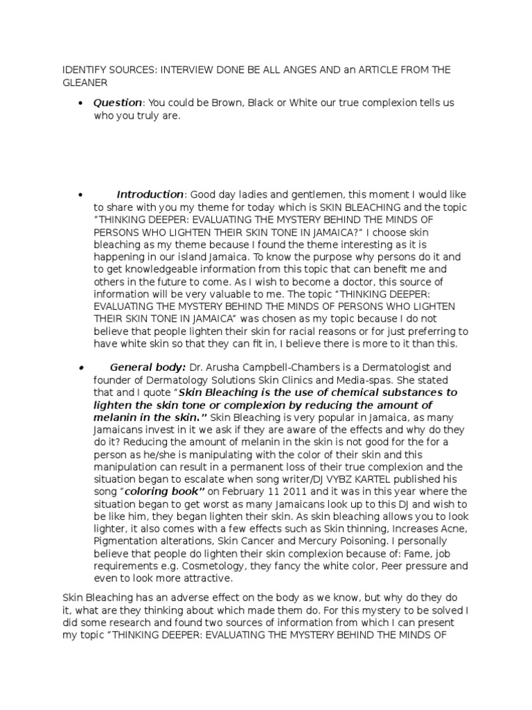 Comm Studies Ia Speech | PDF | Human Skin Color | Psychology