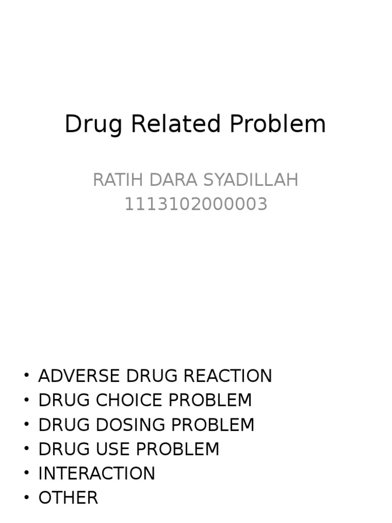 Drug Related Problem KANKER | PDF | Self-Improvement