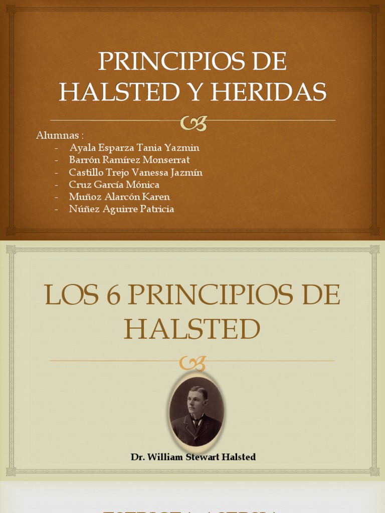 Principios de Halsted y Heridas | PDF | Cicatrización de la herida ...