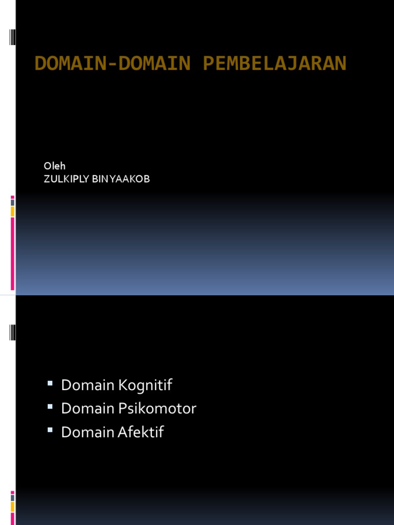 Domain Domain Pembelajaran | PDF