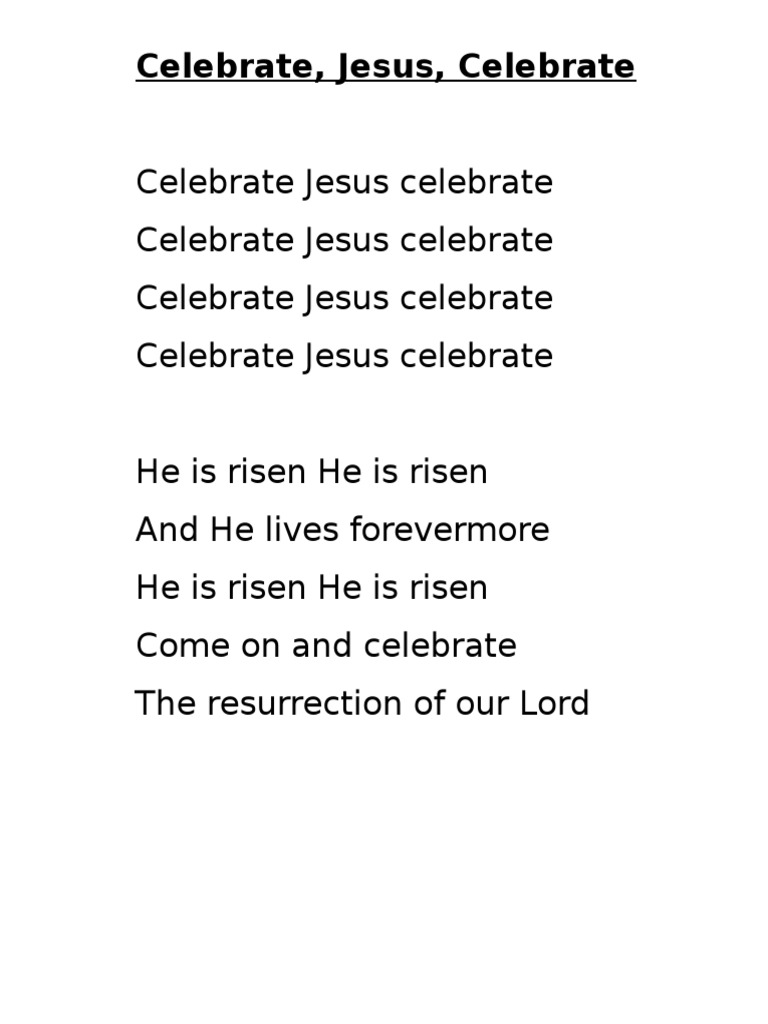 Celebrate Jesus Celebrate | PDF