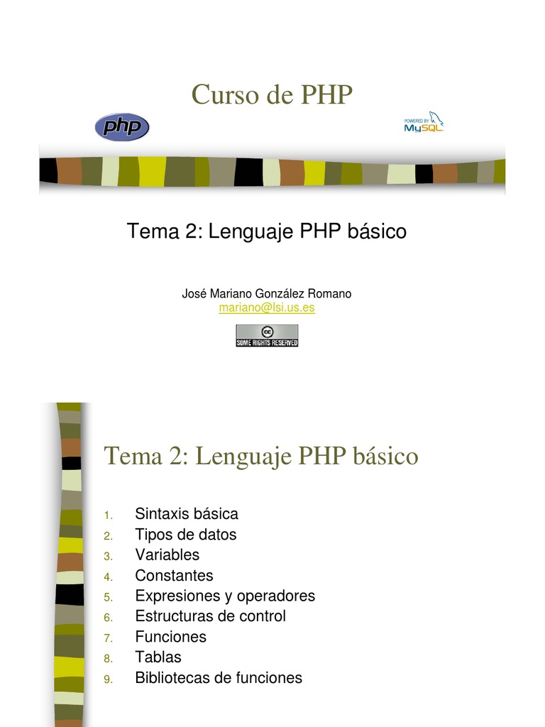 Php Basico Descargar Gratis Pdf Comillas Php 