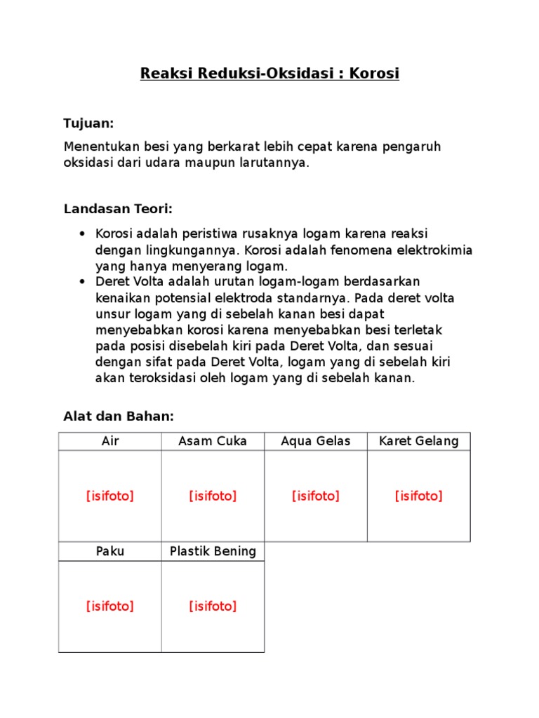Reaksi Redoks pada Korosi Besi | PDF | Ilmu Sosial