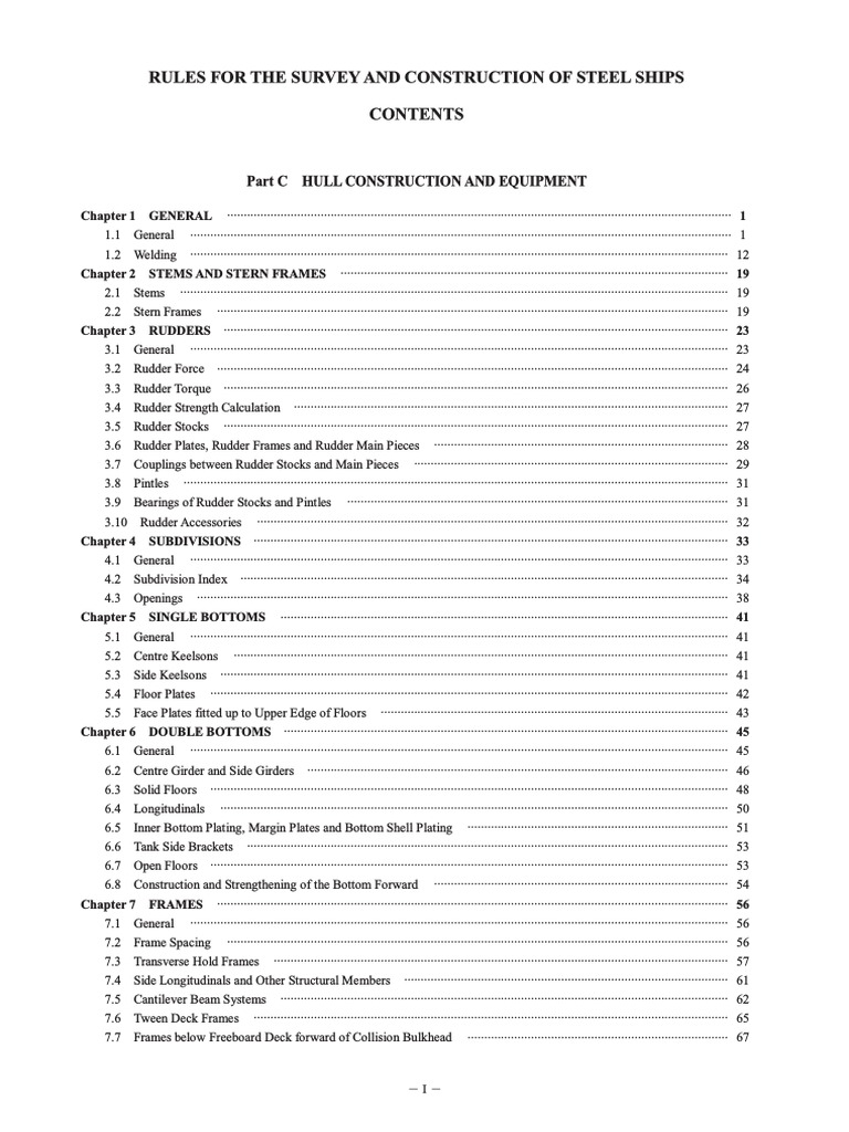CLASS NK Part C Hull Construction and Equipment | PDF | Stainless Steel ...