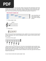 Menulis Partitur Not Angka | PDF