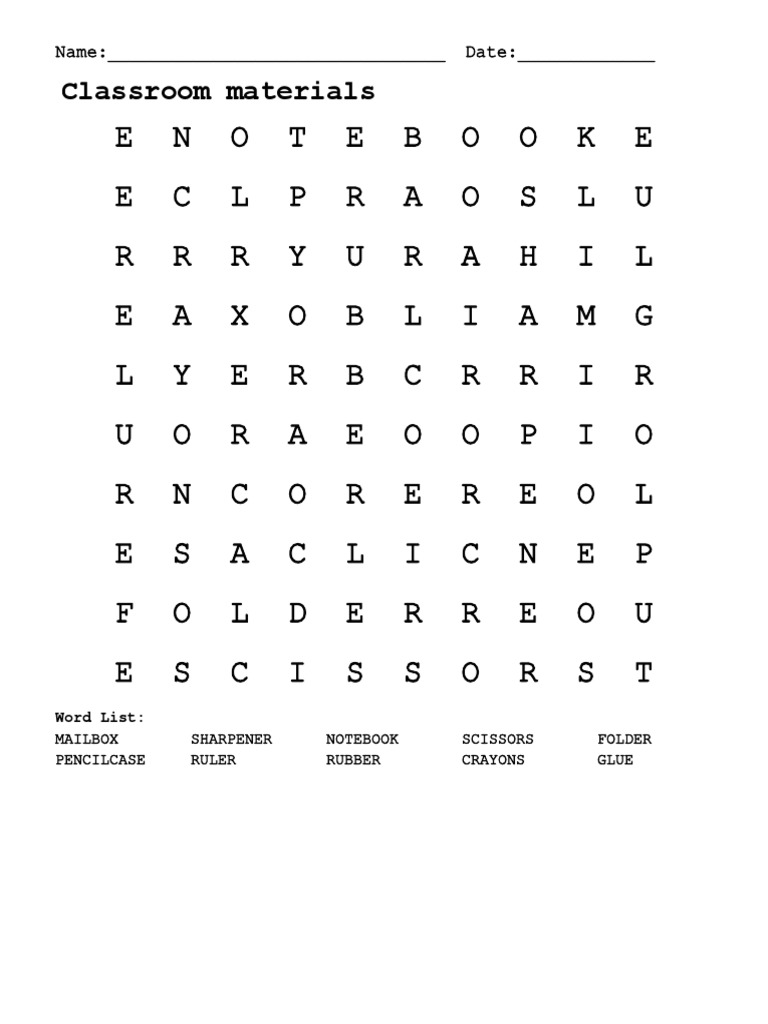 Classroom Materials | PDF