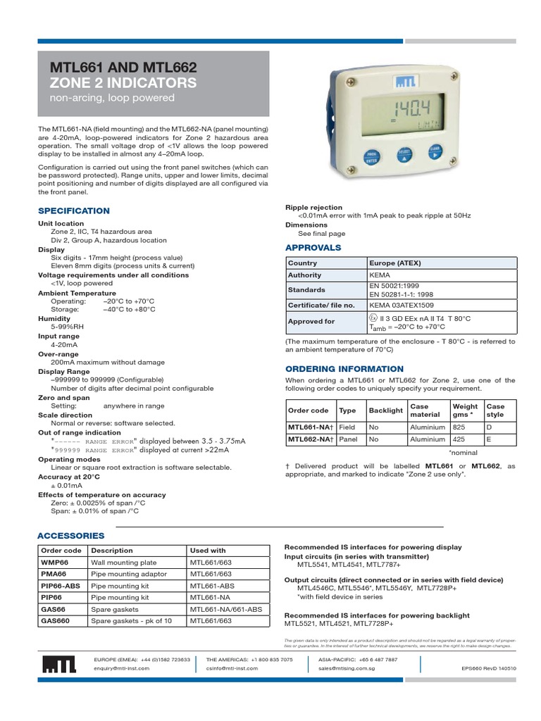 MTL661 62 Na | PDF | Pipe (Fluid Conveyance) | Electrical Engineering