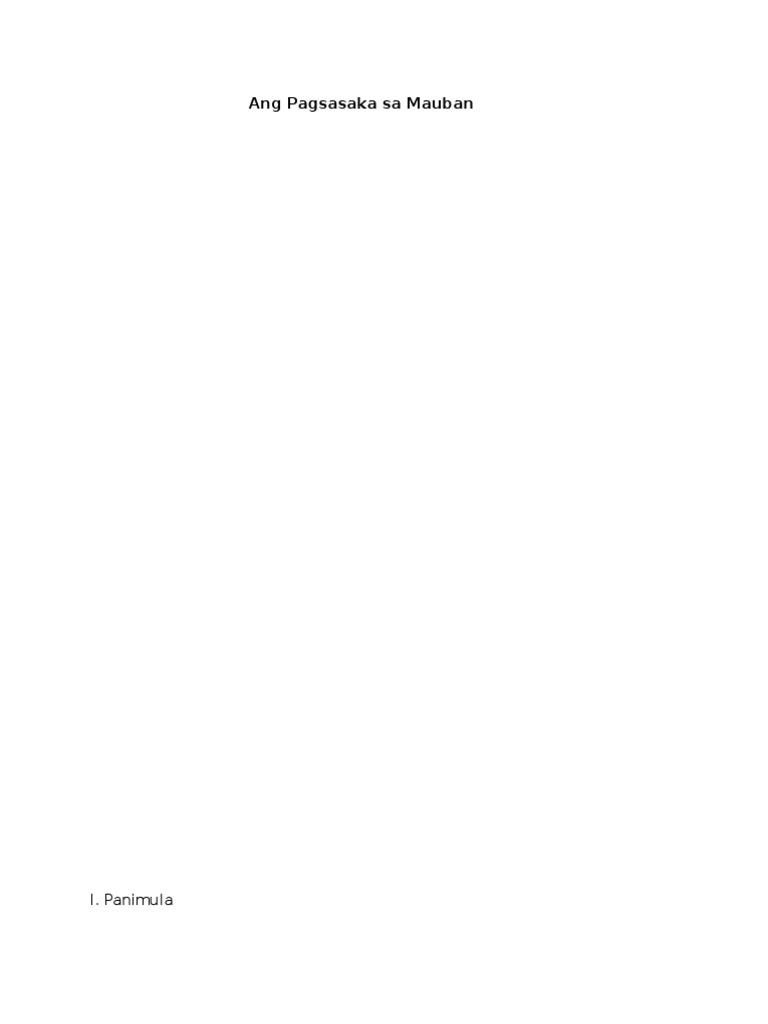 Ang Pagsasaka Sa Mauban | PDF