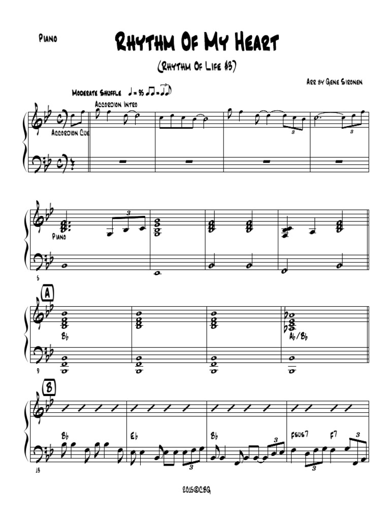 3.rhythm of My Heart-Piano | PDF | Language Arts & Discipline | Foreign ...
