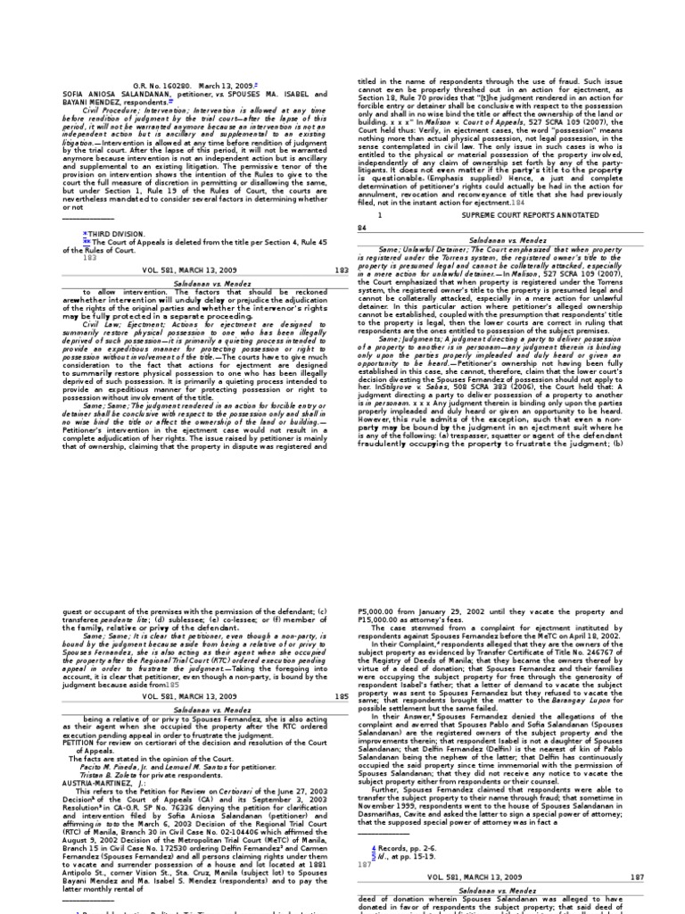 Compiled Cases Civpro Escra | PDF | Intervention (Law) | Lawsuit