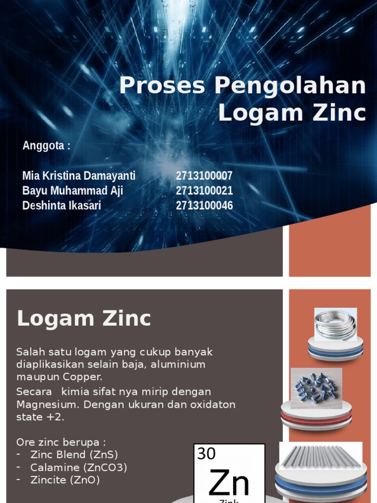Proses Pengolahan Logam Zinc | PDF
