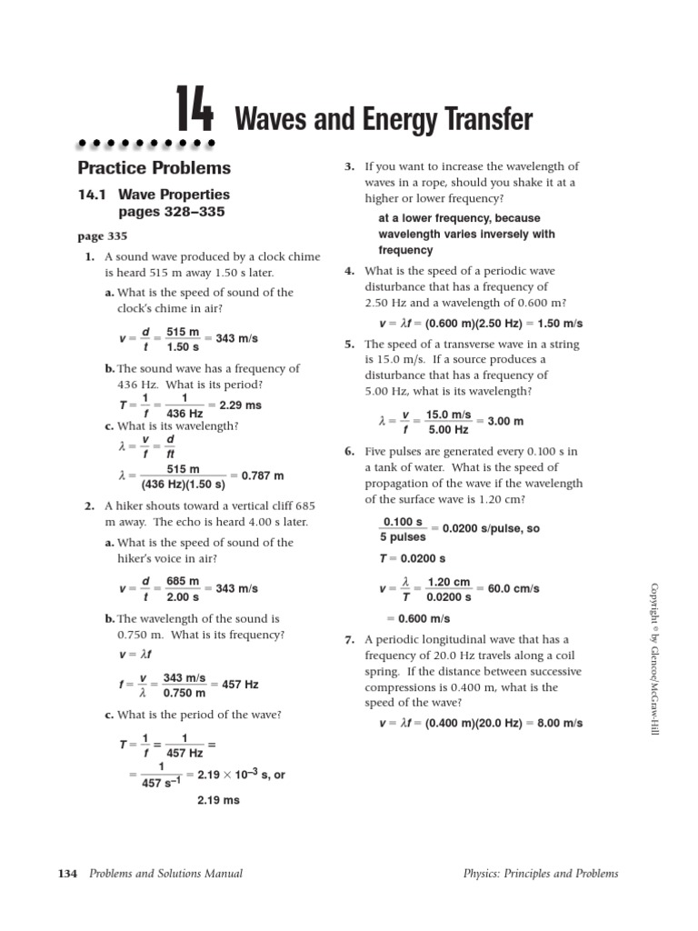 Key Waves Extra Practice | PDF | Waves | Frequency