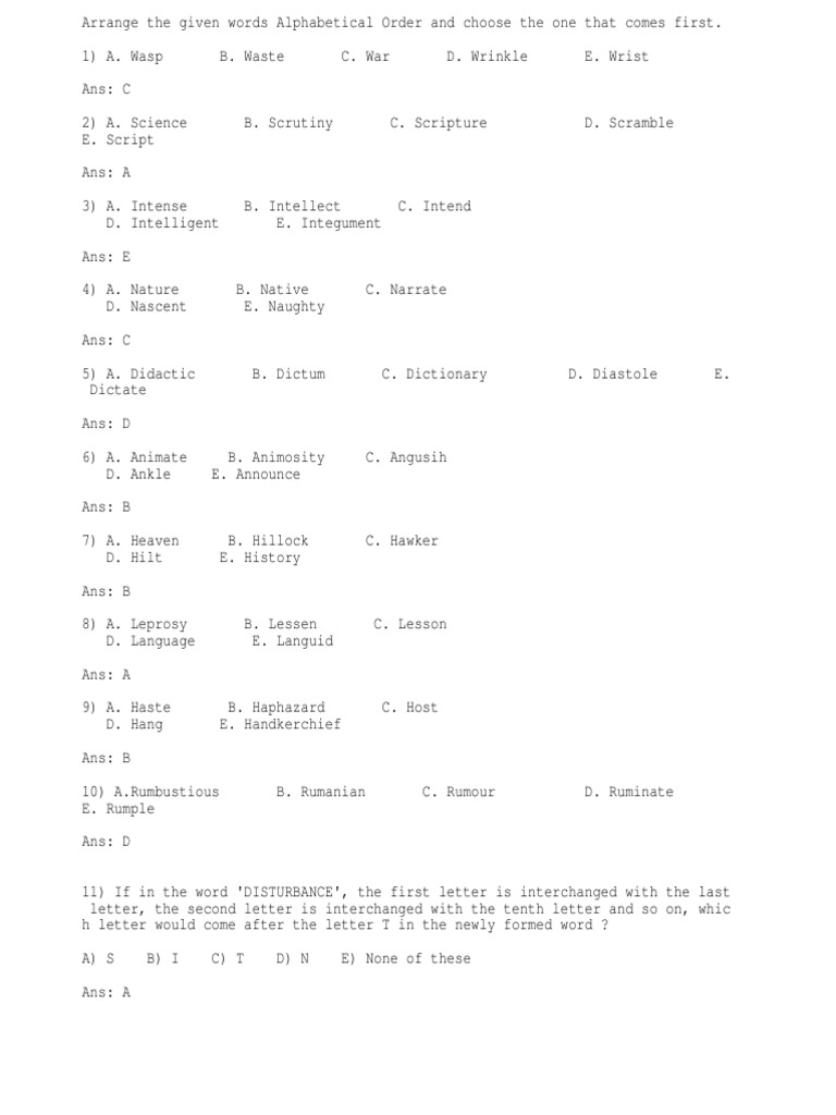 Alphabet Test | PDF | Alphabet | Consonant