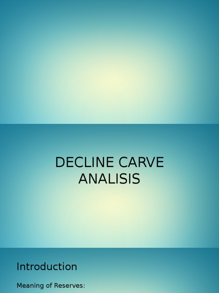Decline Curve Analysis | PDF | Oil Reserves | Industries