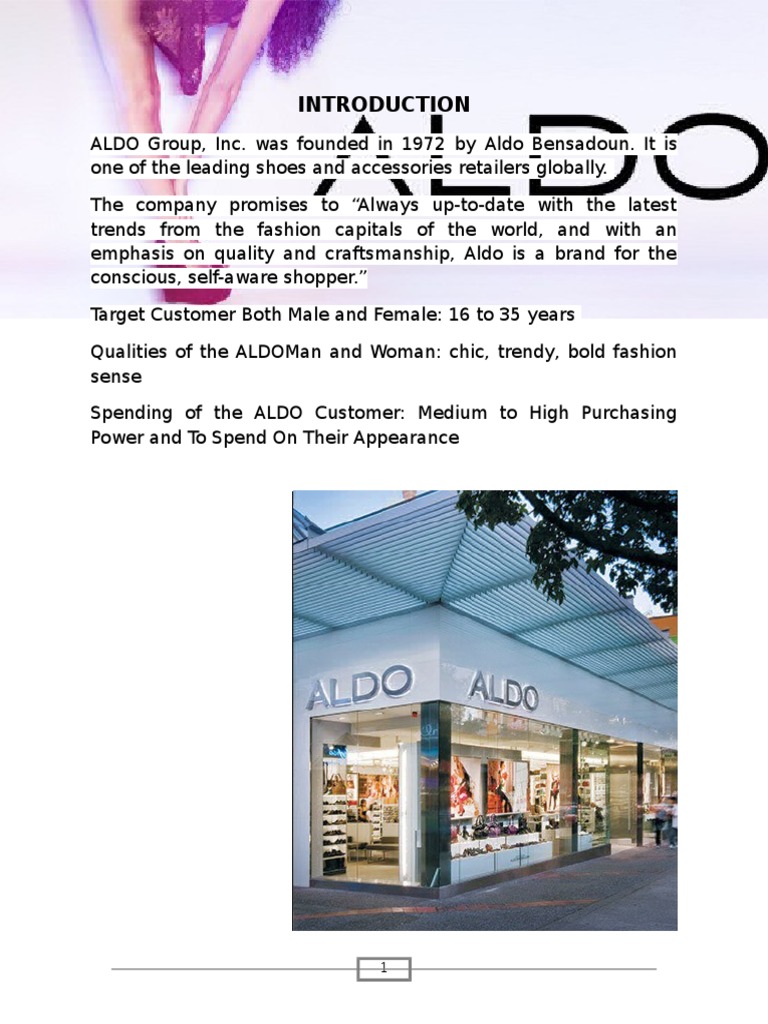 Aldo | PDF | Supply Chain | Supply Chain Management