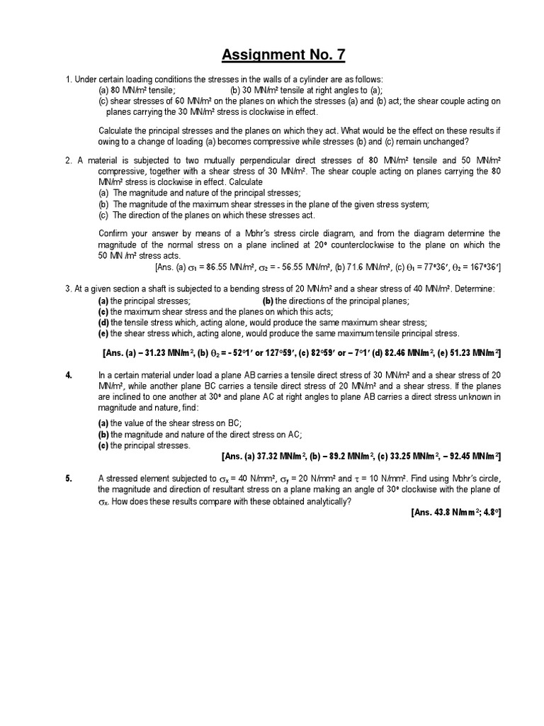 Assignment No. 7 | PDF