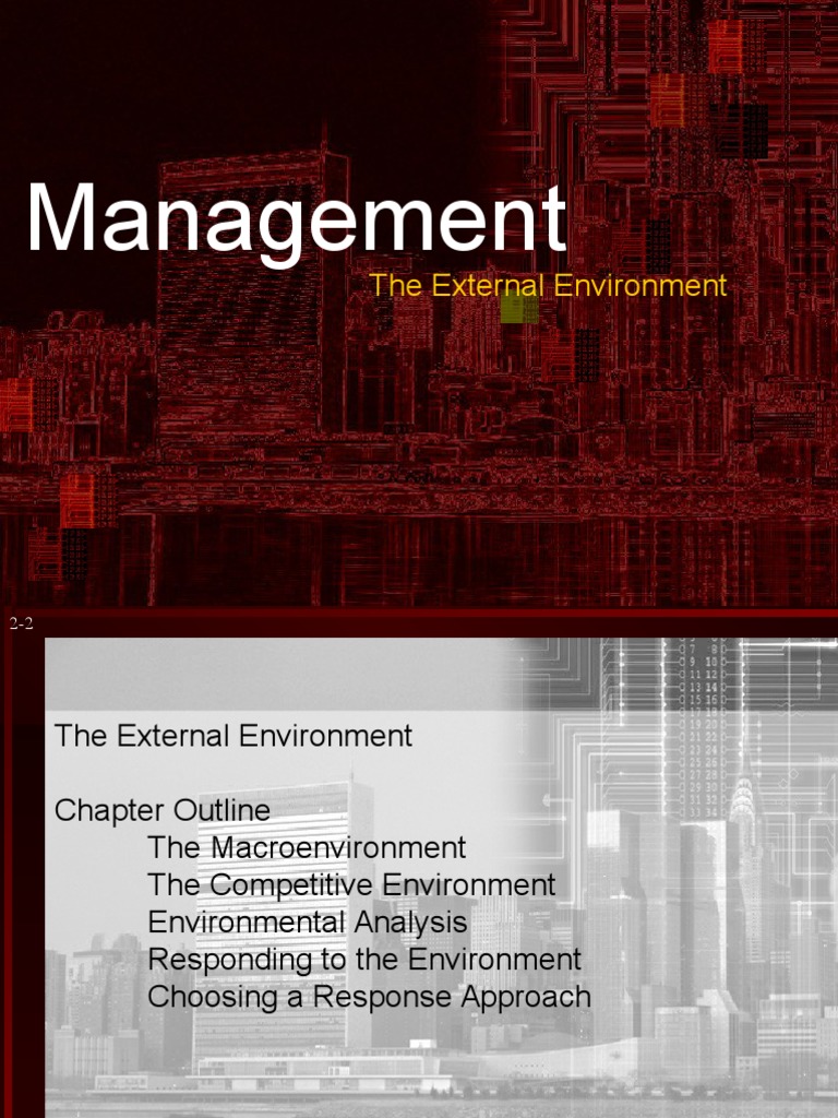 Analyzing the External Environment: Understanding Macroenvironmental ...