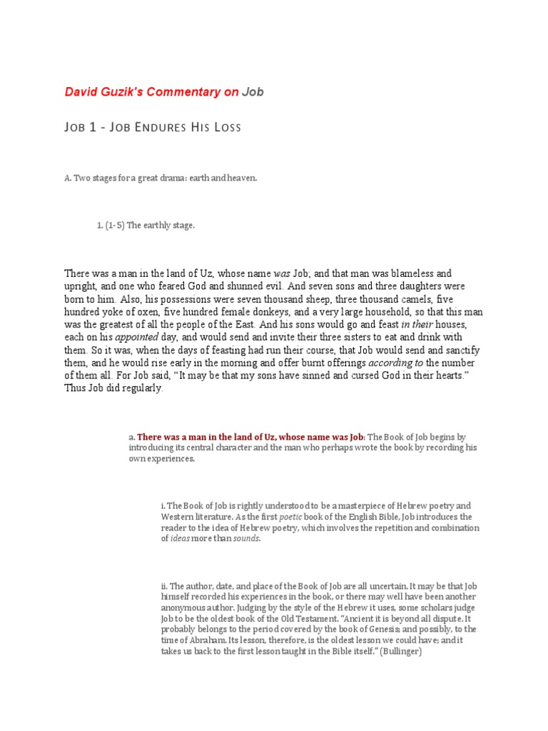 Job | PDF | Book Of Job | Satan