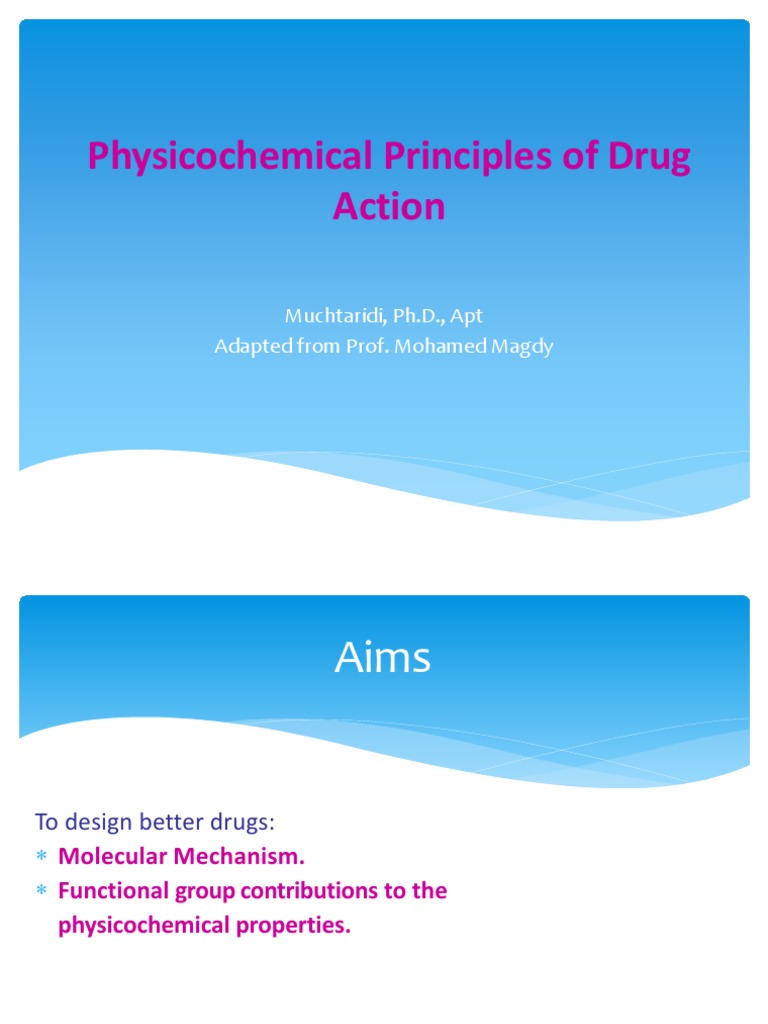 Physicochemical Principles of Drug Action | PDF | Intermolecular Force ...