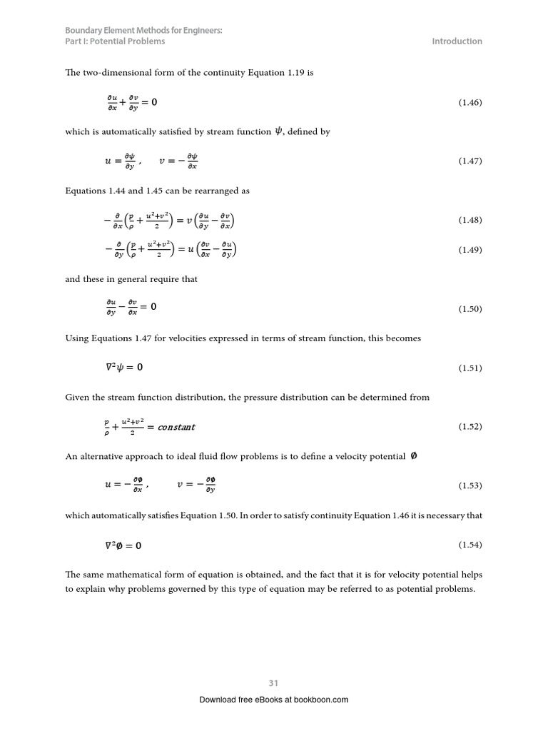 Boundary Element Methods For Engineers: Part I: Potential Problems | PDF