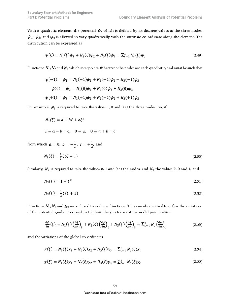 Boundary Element Methods For Engineers - Part I - 059 | PDF