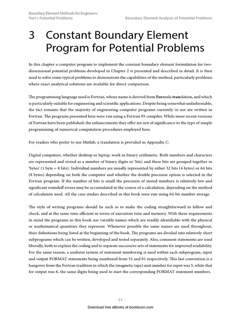 Boundary Element Methods For Engineers - Part I - 071 | PDF | Boundary ...