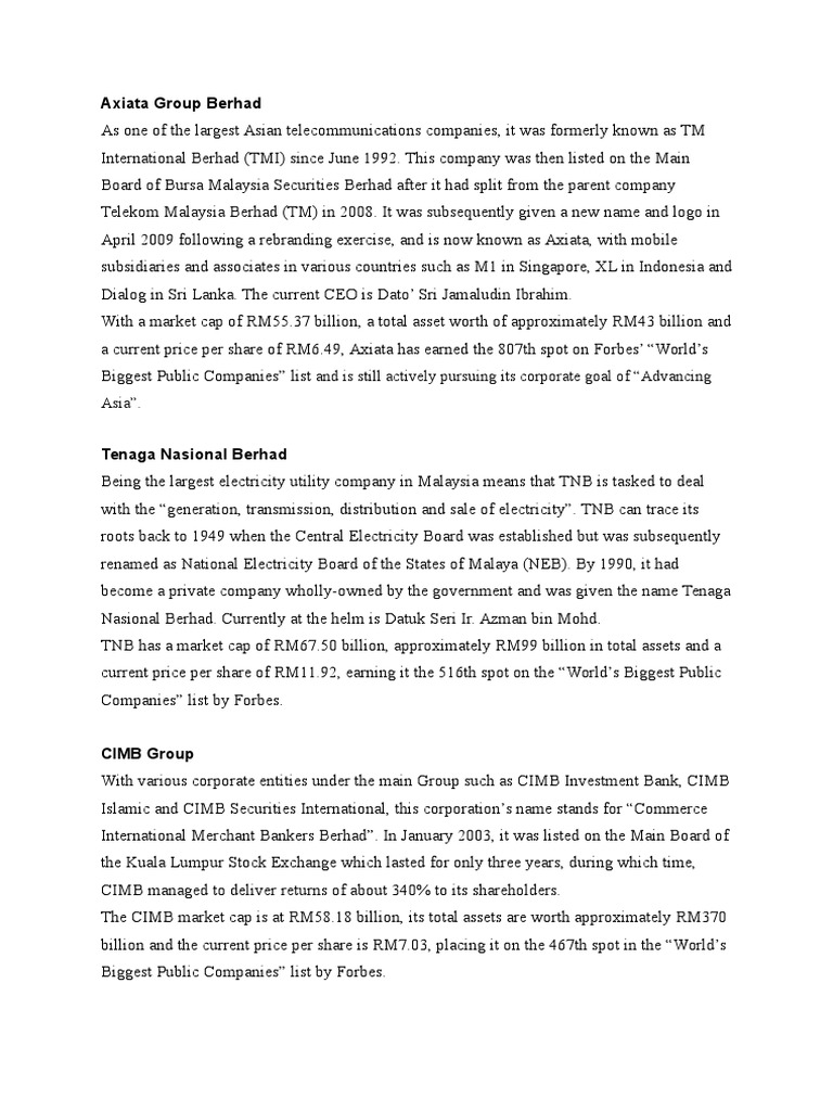 Axiata Group Berhad | PDF Axiata Group Berhad | PDF