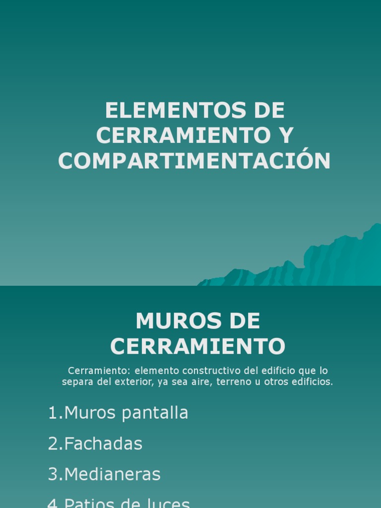 03 Elementos de Cierre y Compartimentación | PDF | Ladrillo | Techo