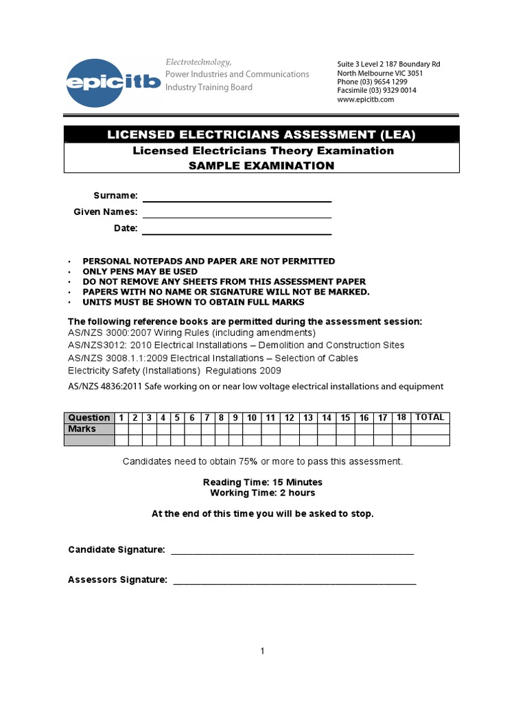 LET Sample Exam 210314 | PDF | Electrical Wiring | Mains Electricity