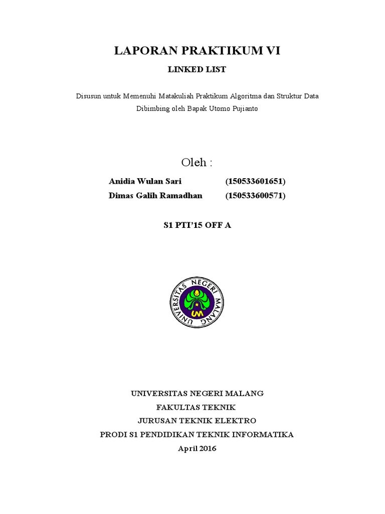 Praktikum Linked List: Struktur Data Dinamis | PDF