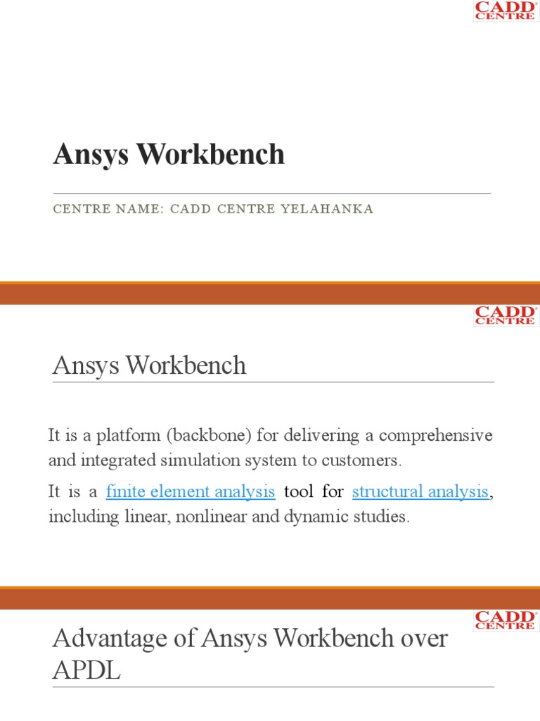 Ansys Workbench | PDF