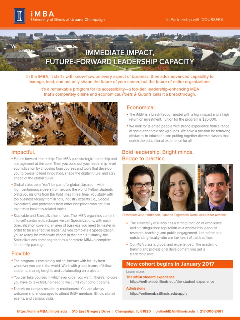 IMBA Brochure8!19!16f3 | Download Free PDF | Master Of Business ...