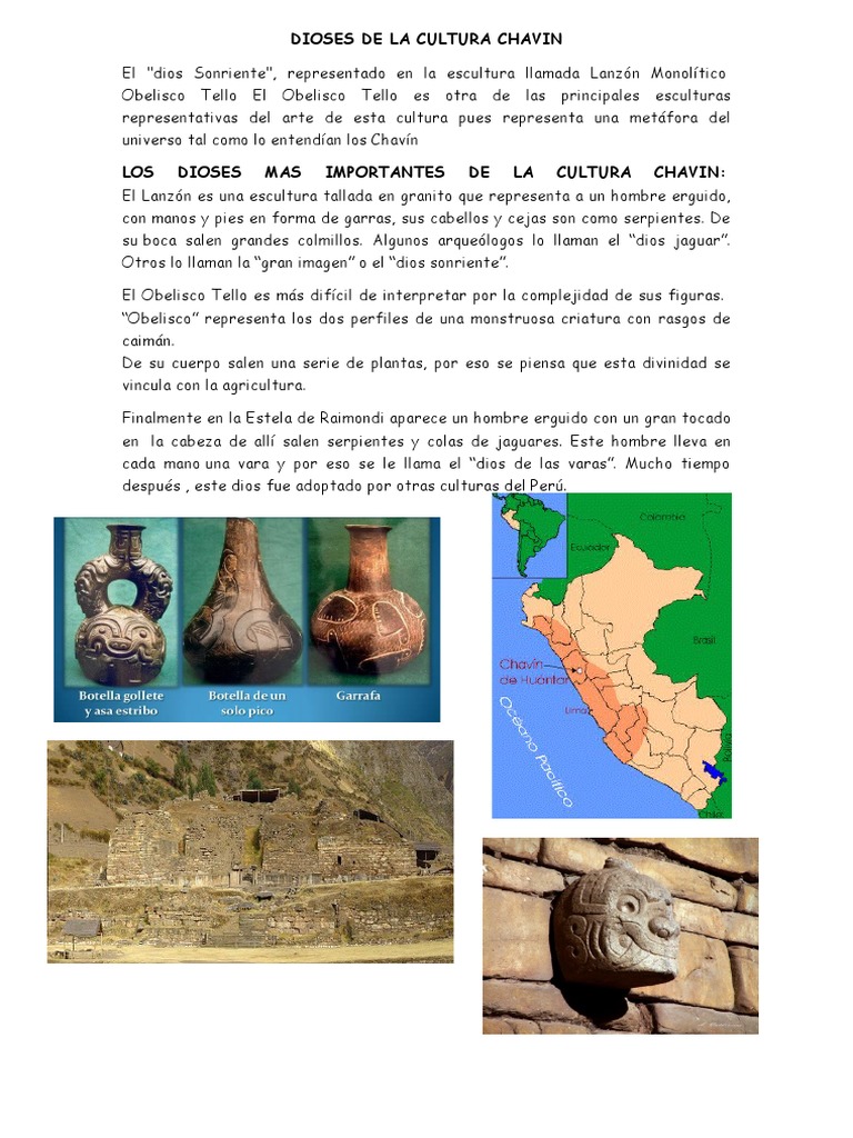 DIOSES DE LA CULTURA CHAVIN.docx | Cultura (general)