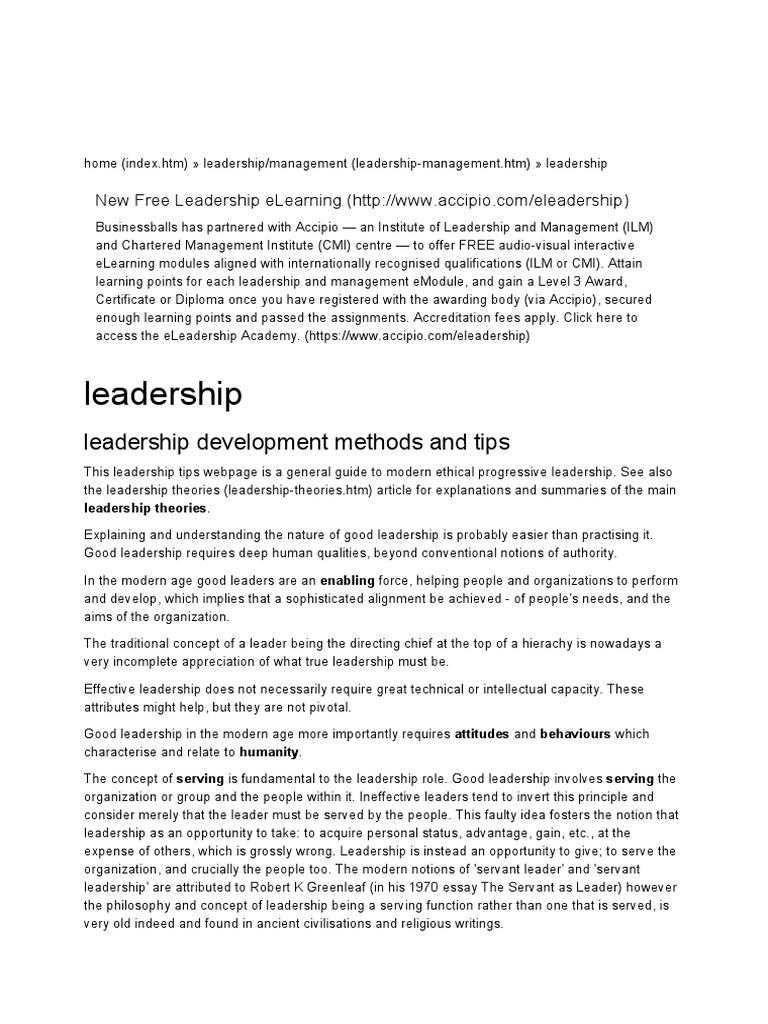 Leadership Training | PDF | Leadership | Corporate Social Responsibility