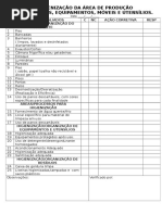 Checklist de Limpeza Cozinha e Bastidores | PDF | Cozinha | Preparação ...