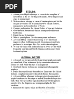 Optha Case Sheet Proforma | PDF | Cataract | Human Eye
