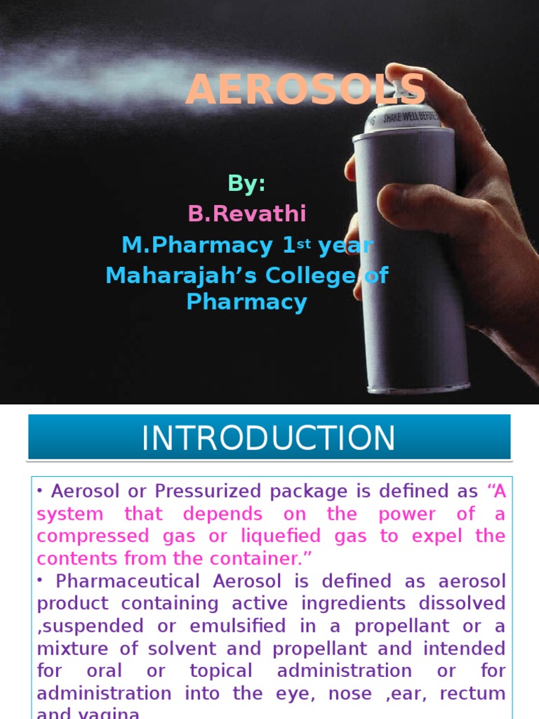 aerosol-120730040104-phpapp01 | Emulsion | Pharmaceutical Formulation