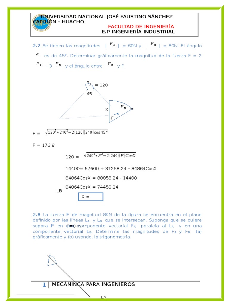 Estatica Bedford Ejercicios Resueltos | PDF | Cálculo multivariable | Vector Euclidiano