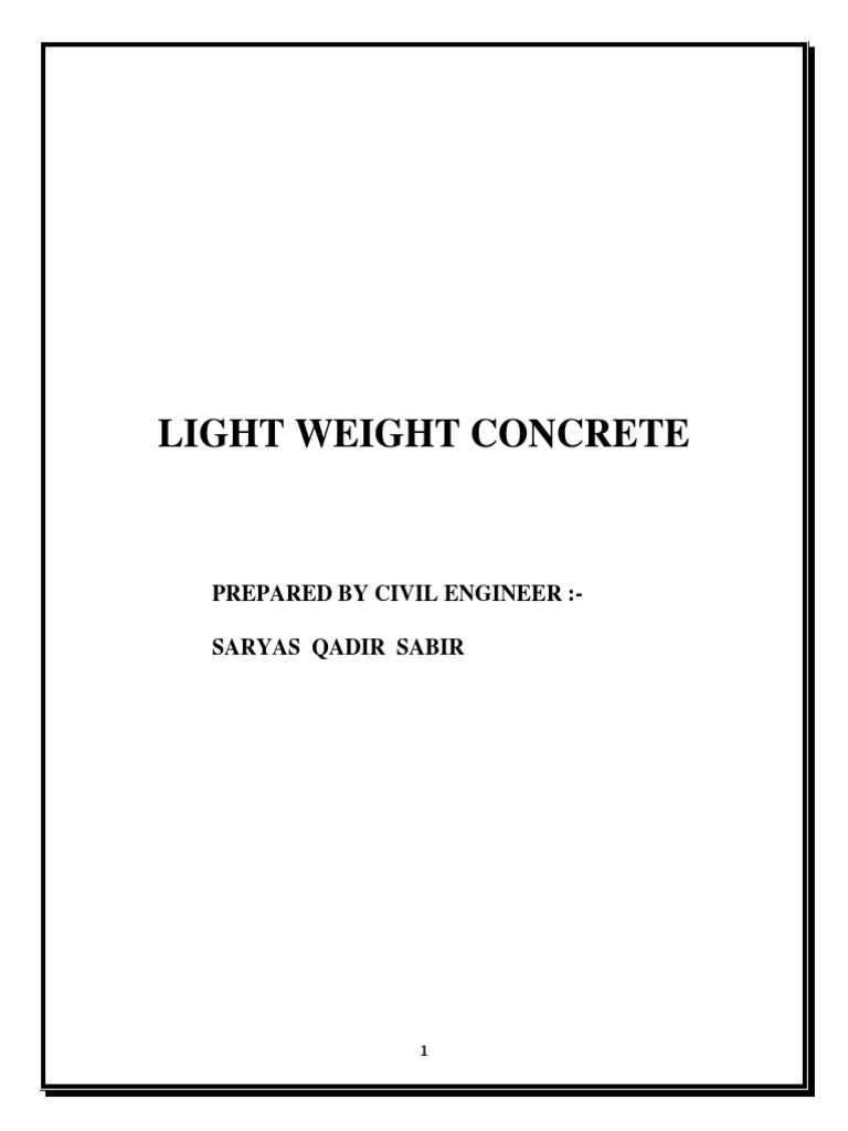 Lightweight Concrete: Properties, Types, Mix Design, and Applications ...