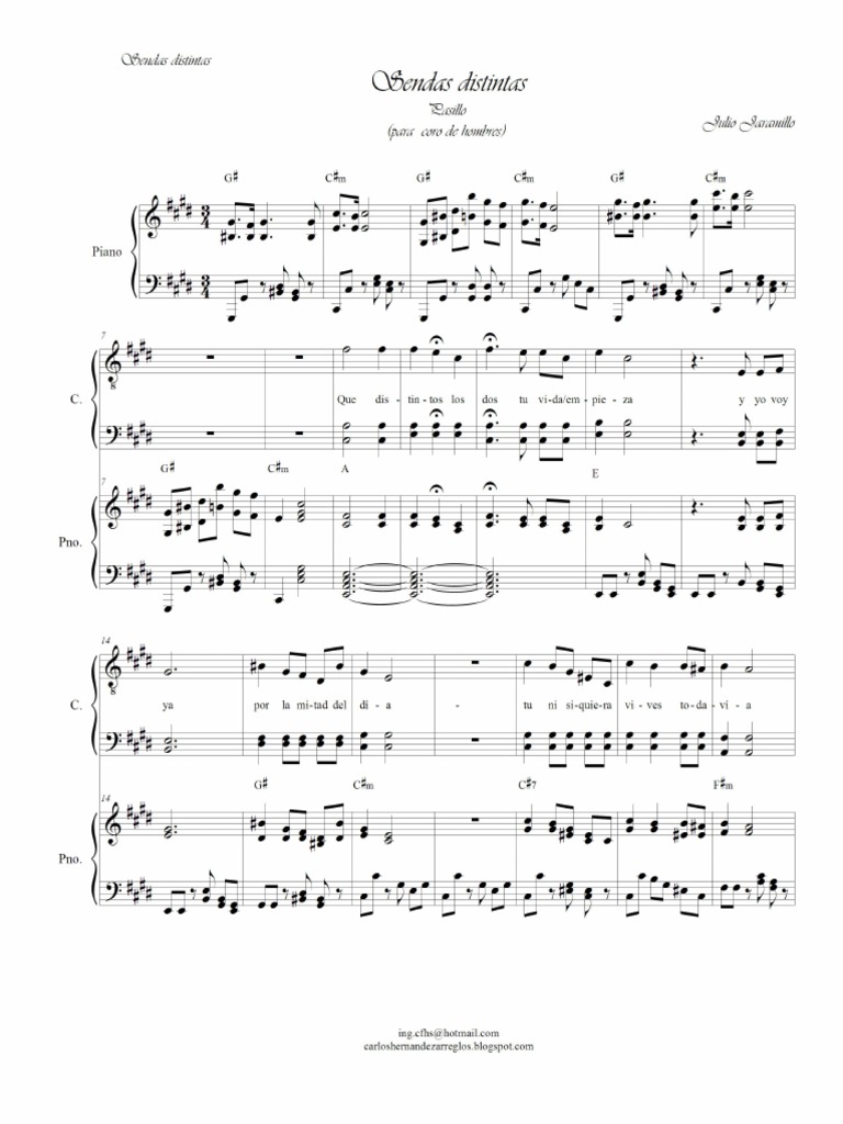 Sendas Distintas (Coral) | PDF