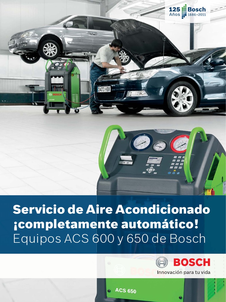 Equipos Bosch ACS 600 y 650: Servicio AC | PDF | Aire acondicionado ...